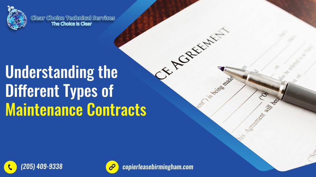 Types of Maintenance Contracts | (205) 409-9338